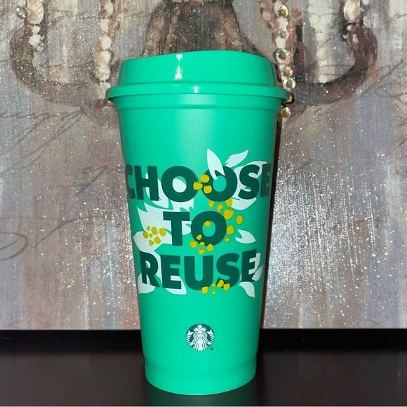 Starbucks | Accessories | Starbucks 223 Spring Choose To Reuse Green ...